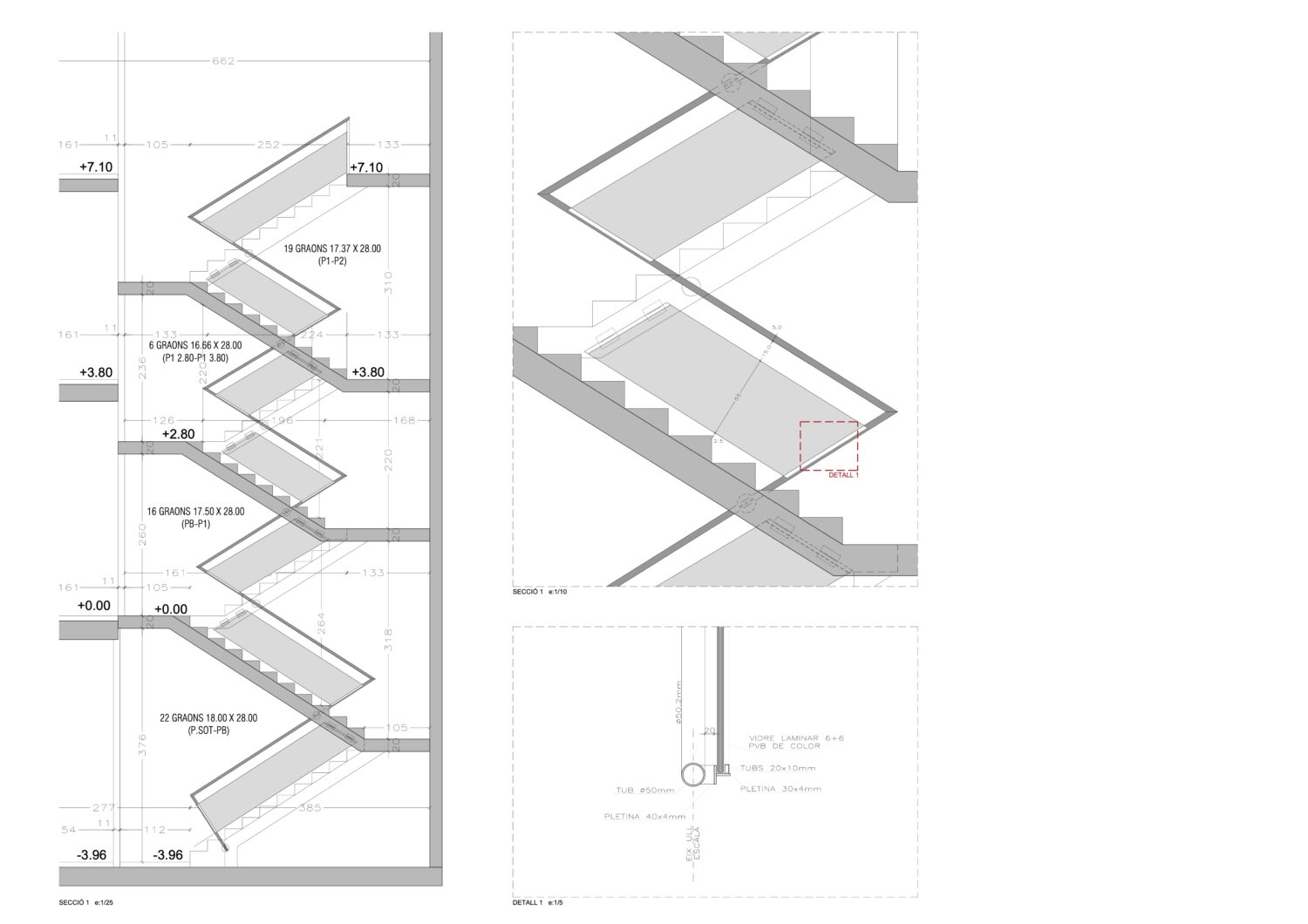 Staircase railing - Mateo Arquitectura